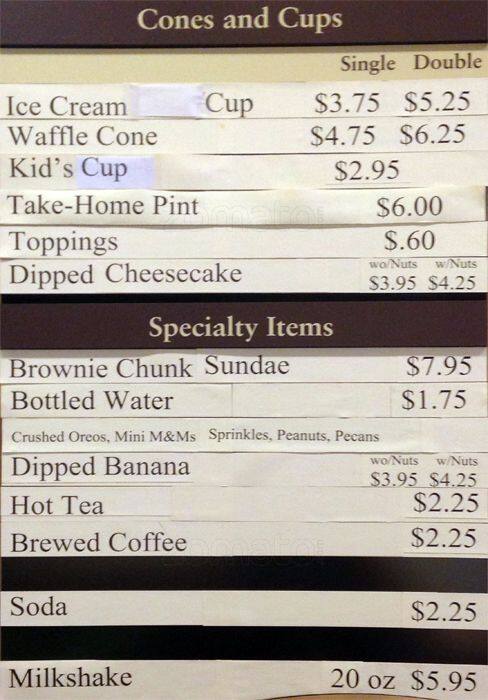 Menu at Rocky Mountain Chocolate Factory desserts, Seattle