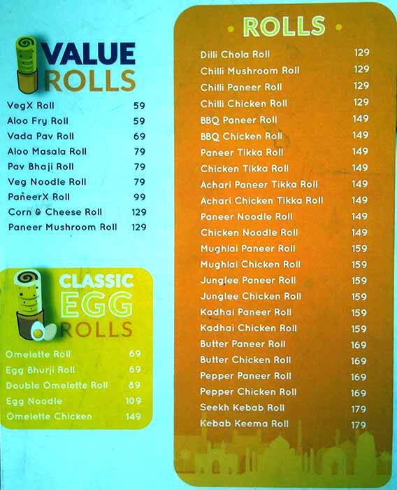 Menu of Rolls & Bowls By Feedx, Bhosari, Pune