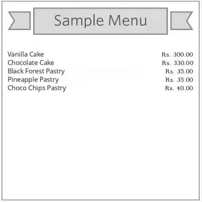 Menu of Bangalore Iyengar Bakery, JM Road, Pune