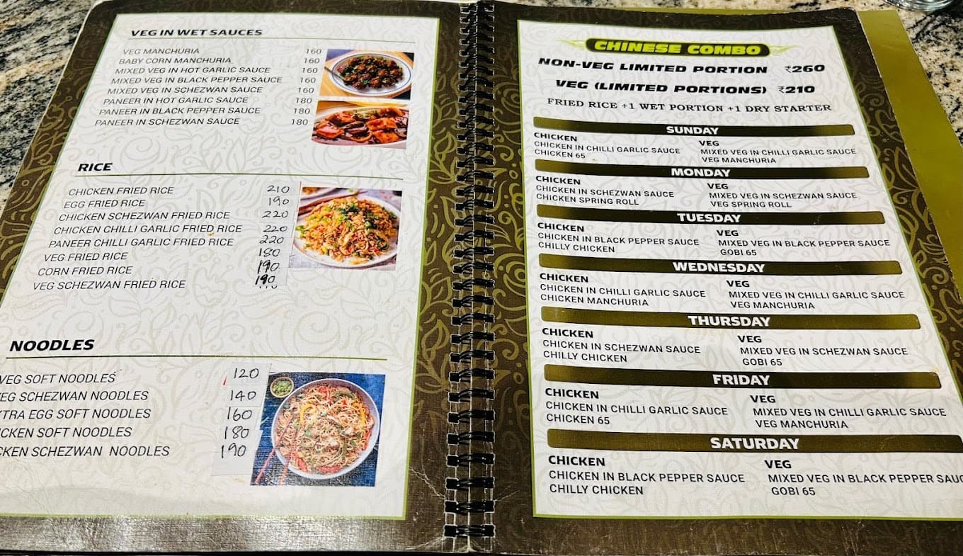 Menu of Banyan Tree @ 44, Shamirpet, Hyderabad