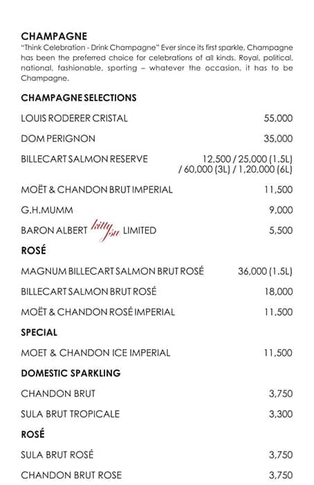 Menu of Kitty Su - The Lalit New Delhi, Barakhamba Road, New Delhi