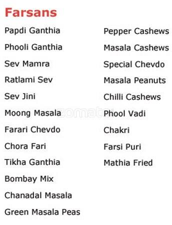 Menu at Natraj fast food, Harrow, 341 Northolt Road
