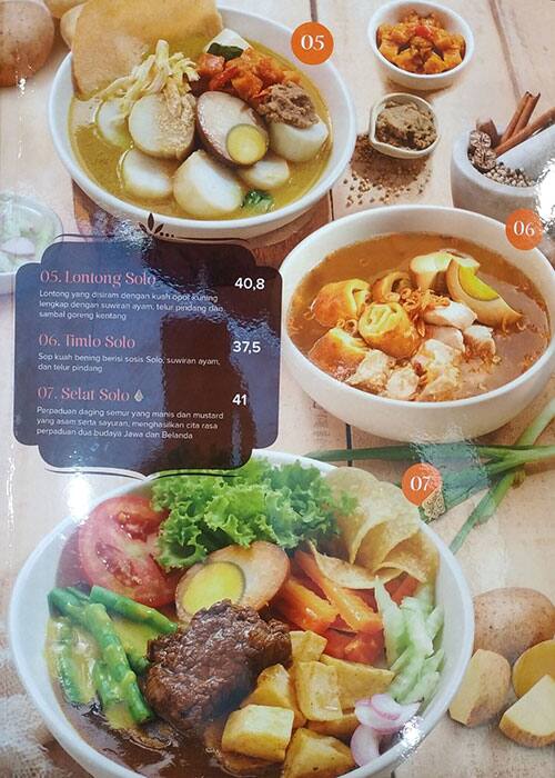 Menu at Dapur Solo - Summarecon Mall Serpong restaurant, Tangerang