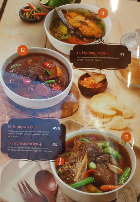 Menu at Dapur Solo - Summarecon Mall Serpong restaurant, Tangerang