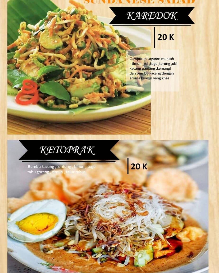 Menu at Asinan Sedap Gedung Dalam restaurant, Bogor, Jl. Raya Pajajaran ...