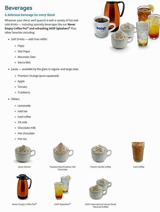 Menu at IHOP restaurant, San Marcos, N Interstate 35 Frontage Rd