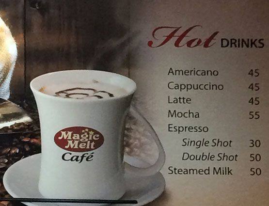 Menu at Magic Melt, Cebu City, Tinoy Bldg