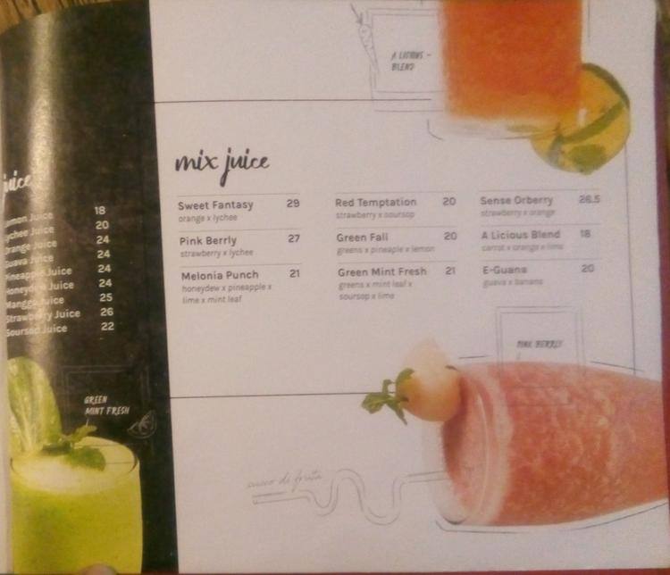 Menu at Eatalia restaurant, Bandung, Jl. Lengkong Besar No.45