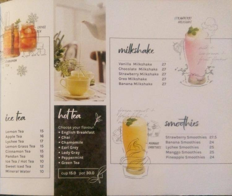 Menu at Eatalia restaurant, Bandung, Jl. Lengkong Besar No.45