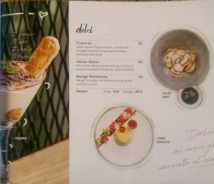 Menu at Eatalia restaurant, Bandung, Jl. Lengkong Besar No.45