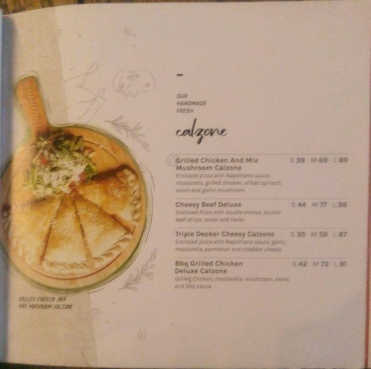 Menu at Eatalia restaurant, Bandung, Jl. Lengkong Besar No.45