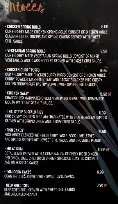 Menu at Smile Buffalo restaurant, Black Rock