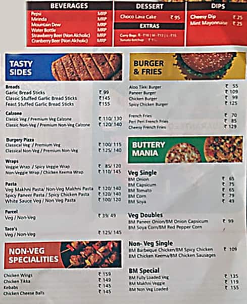 Menu at Rominus Pizza And Burger, Gurugram, U-77/5-6