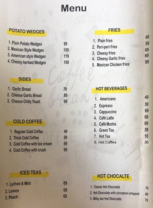 Menu of Loaded Bites, Chinchwad, Pune