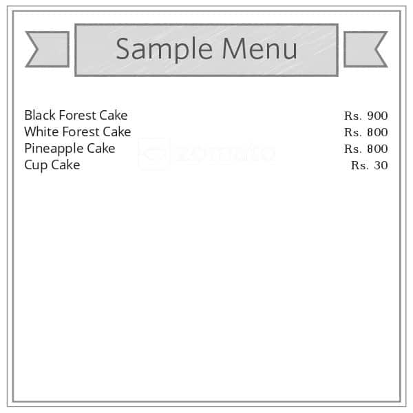 Menu of Cake House, Hadapsar, Pune