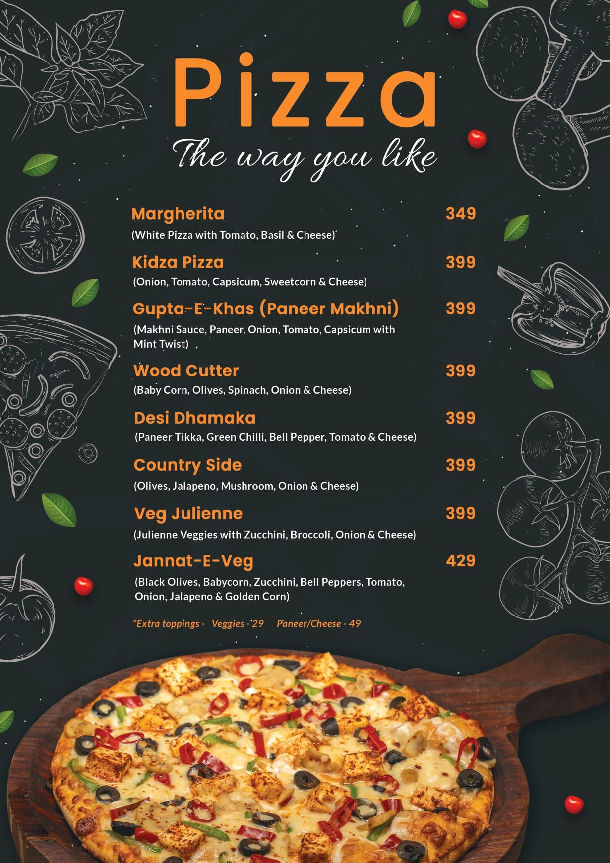 Menu of The Rasoiya Street, JP Nagar, Bangalore