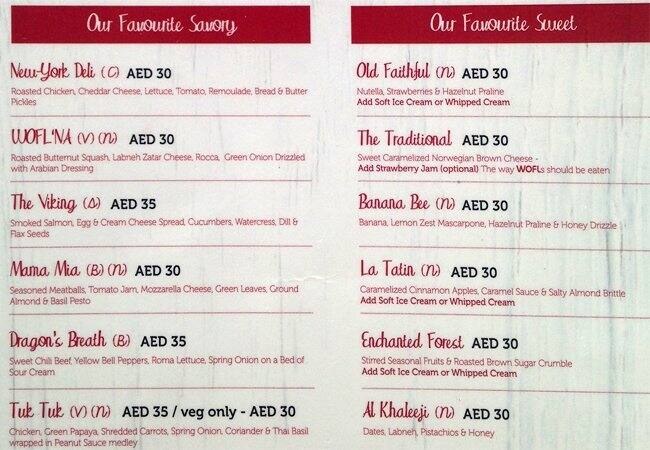 WOFL Menu, Menu for WOFL, Jumeirah Beach Residence (JBR), Dubai - Zomato