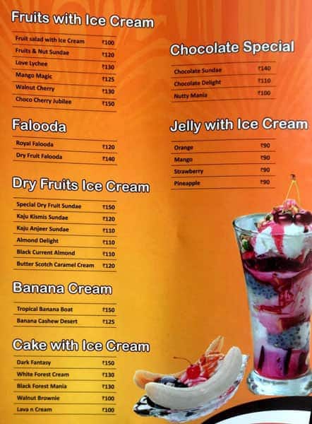 Menu at Aroma Bakery, Coimbatore, State Bank Road