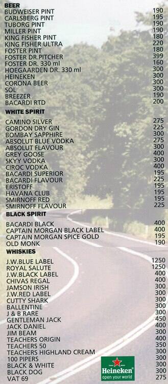 Route 69 Cyber City Menu, Menu for Route 69 Cyber City, DLF Cyber City ...