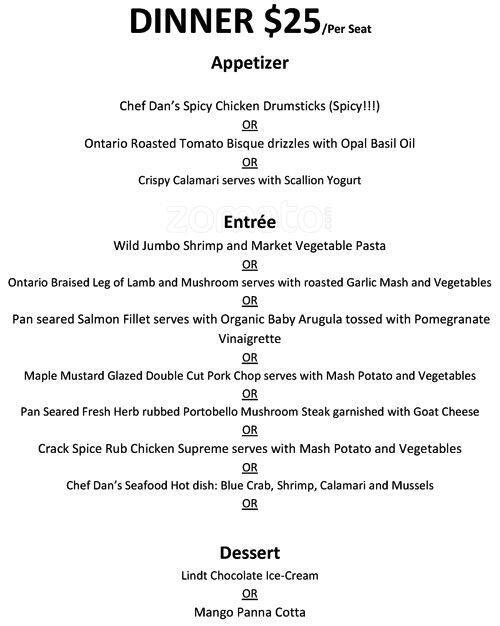 Menu at Eat Fresh be Healthy restaurant, Toronto, 185 Dundas St W