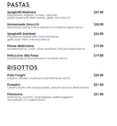 Menu at Tin Roof Cafe, Niddrie