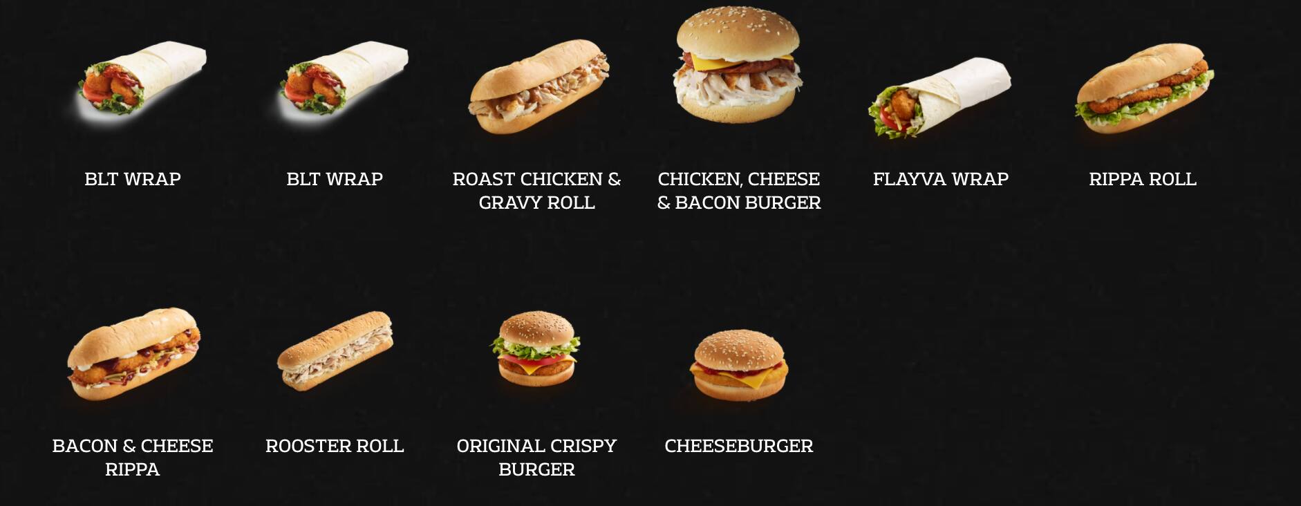 Menu at Red Rooster fast food, Browns Plains, Browns Plains Rd