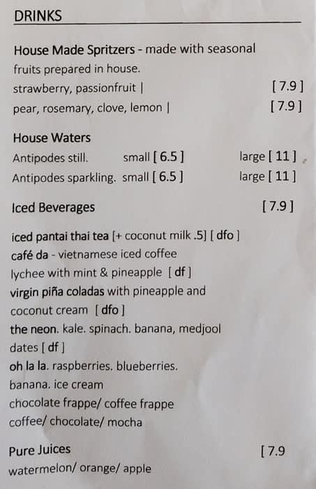 Menu at Coode Street Cafe, Mount Lawley, 24 Coode St