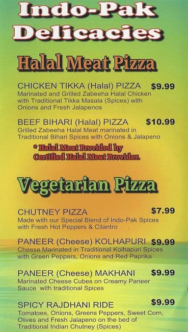 Menu at Tastee Pizza & Wings pizzeria, Houston, Hillcroft St