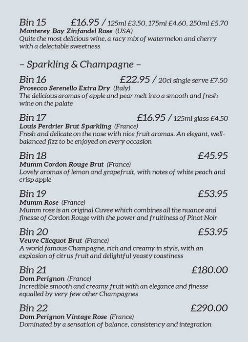 Menu at The Mill pub & bar, Stokesley