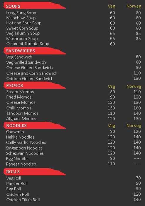 Menu at Dragon-wok-Restaurant, Dehradun