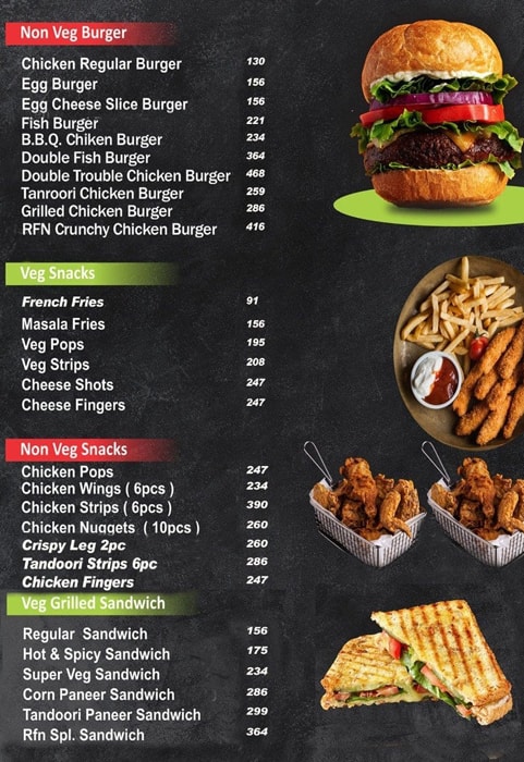 Menu of Royal Food Nation, Ranjit Avenue, Amritsar