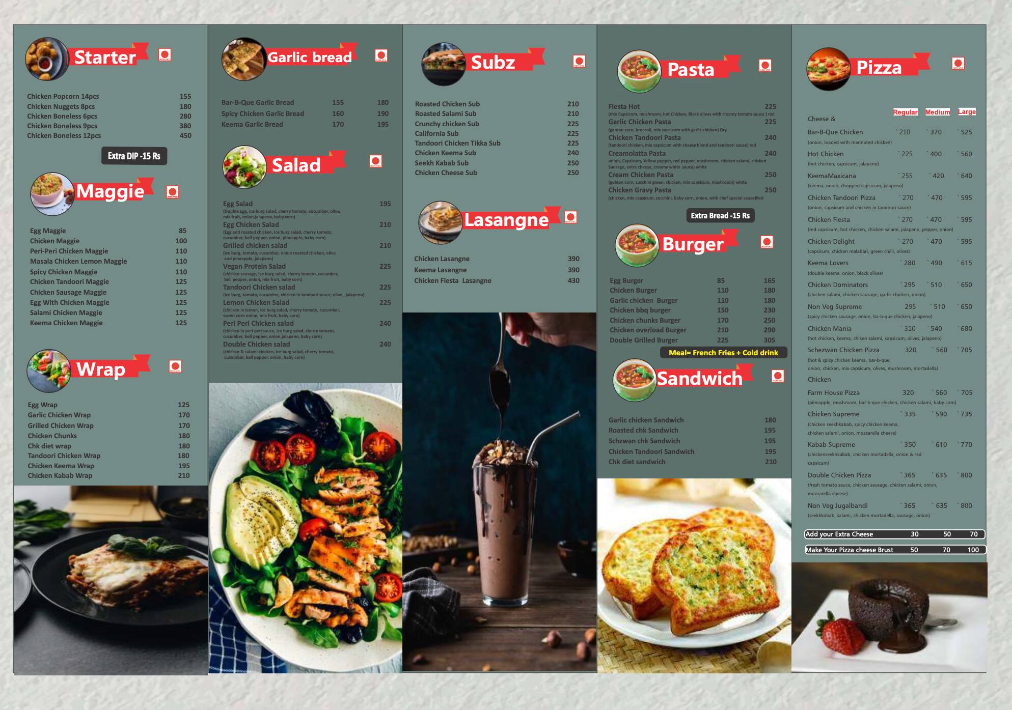 Sip And Bite Menu