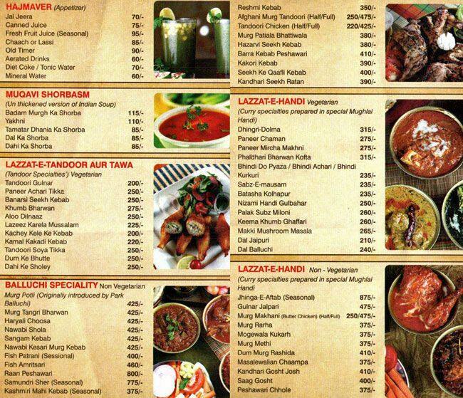 Park Balluchi Menu, Menu for Park Balluchi, Udyog Vihar, Gurgaon - Zomato