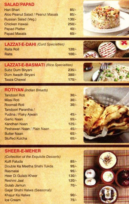 Menu at Park Balluchi, Gurugram, Vanijiya Nikunj