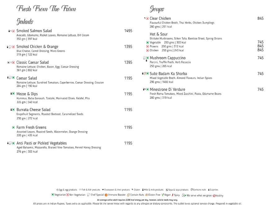 Menu of 24/7 Restaurant - The Lalit New Delhi, Barakhamba Road, New Delhi