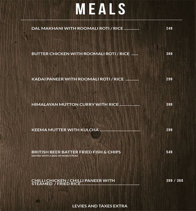 Menu at Kaffeine, New Delhi, 50-A First Floor