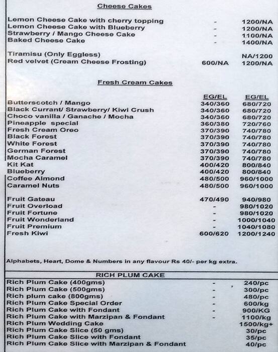 Menu at Copper Chocs, Pune, Shopper Orbit