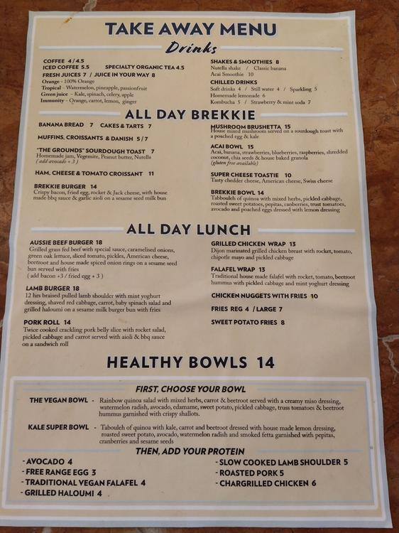 Menu at Flower Child Chatswood cafe, Chatswood