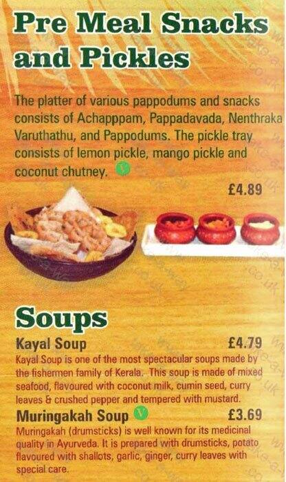 Kayal Menu, Menu for Kayal, Nottingham, East Midlands - Zomato UK
