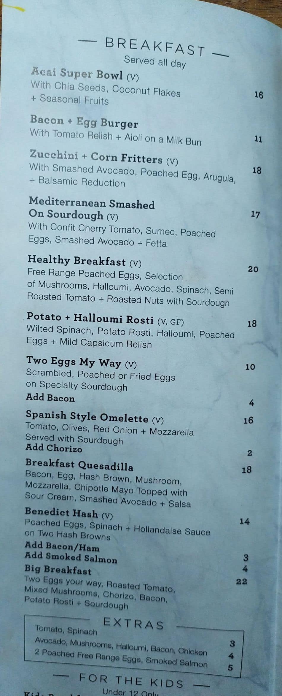 Menu at The Shed cafe, Randwick, Royal Randwick Shopping Centre