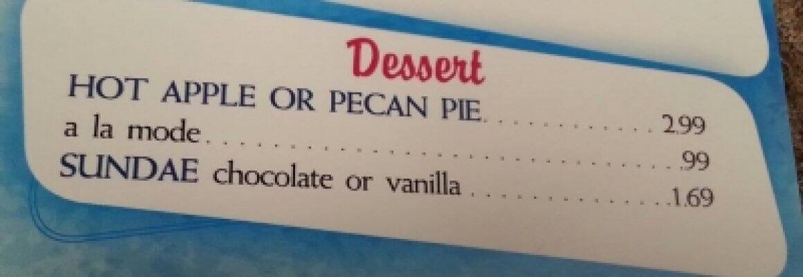 Menu at Tic Toc Cafe, Metairie