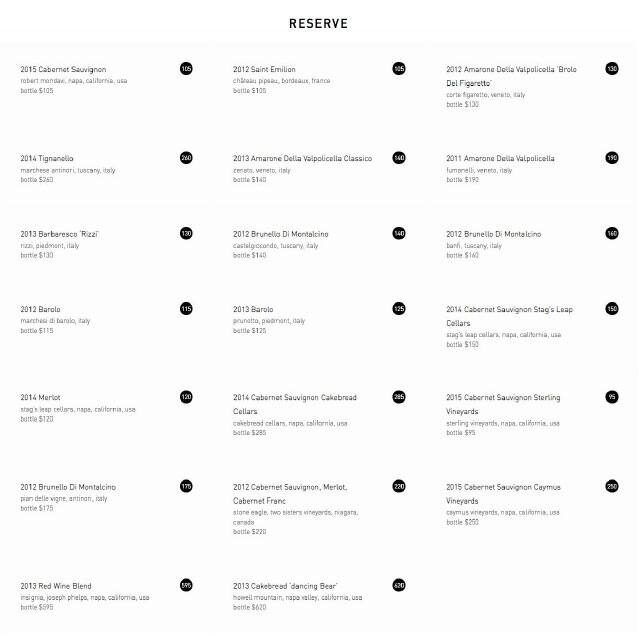 Menu at David Duncan House restaurant, Toronto, 125 Moatfield Dr