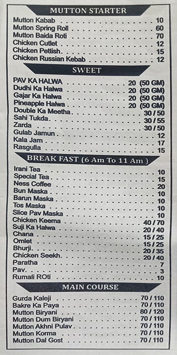 Menu at Rajdhani Restaurant & Fast Food Corner, Mira Bhayandar