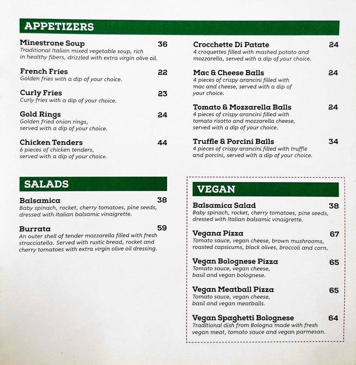 Menu of 800PIZZA, Dubai Marina, Dubai