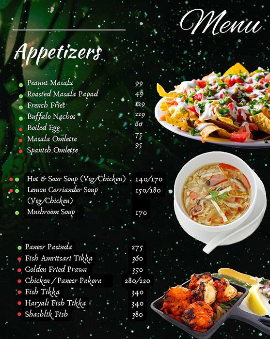 Menu of Time Heist, New Town, Kolkata