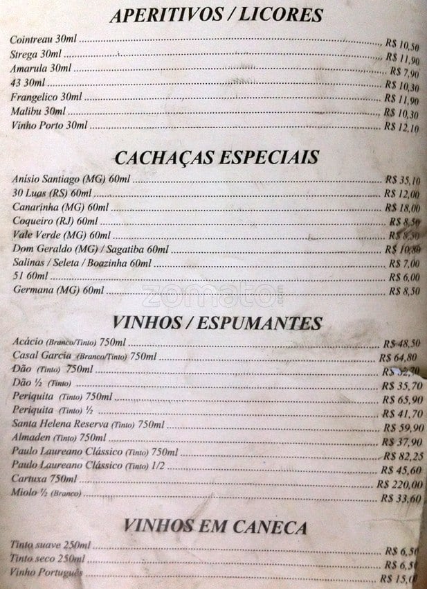 Menu em Adonis pub & Bar, Rio de Janeiro, R. São Luiz Gonzaga