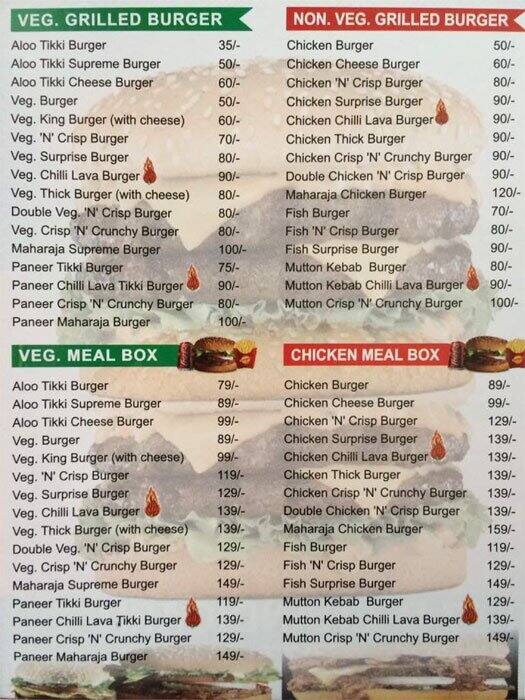 Burger Point menu, Menu restauracji Burger Point, Sector 37, Chandigarh ...