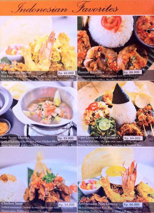 Menu at Ambassador Night Market & Roadbar, Pemogan