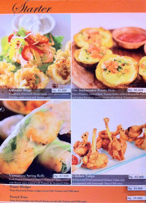 Menu at Ambassador Night Market & Roadbar, Pemogan