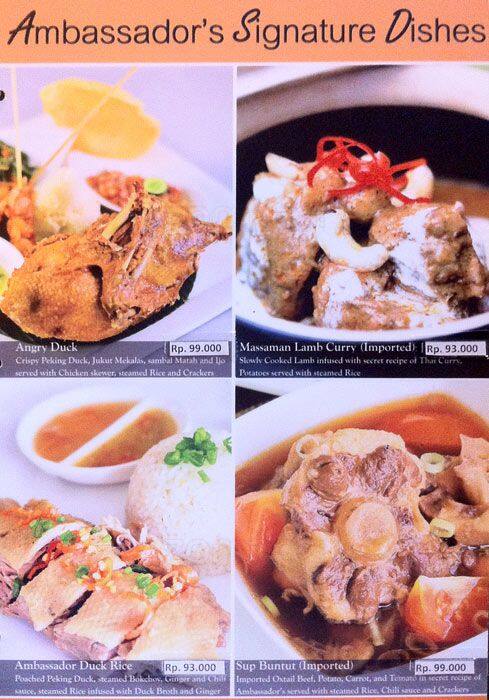 Menu at Ambassador Night Market & Roadbar, Pemogan